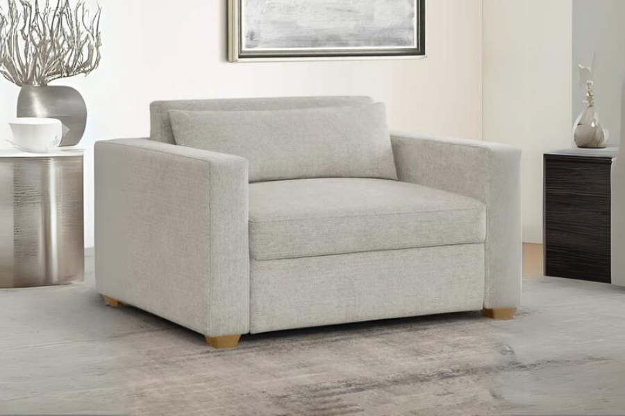 Thomasville Dillard Fabric Twin Size Convertible Sleeper Chair Floor M ...