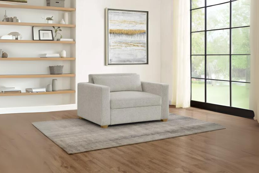 Thomasville Dillard Fabric Twin Size Convertible Sleeper Chair Floor M ...